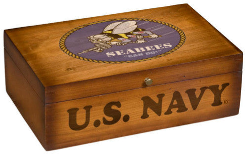 NAVY SEABEES MEDIUM DESK BOX | Vintage Editions