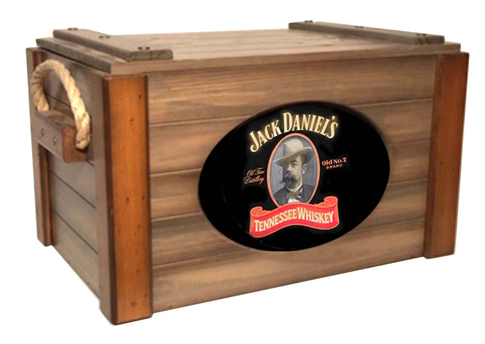 JACK DANIELS ROPE HANDLE STORAGE CHEST | Vintage Editions