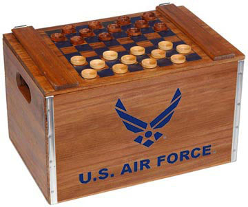 6B-AFW AIR FORCE WINGS CHECKERBOARD BOX – Vintage Editions